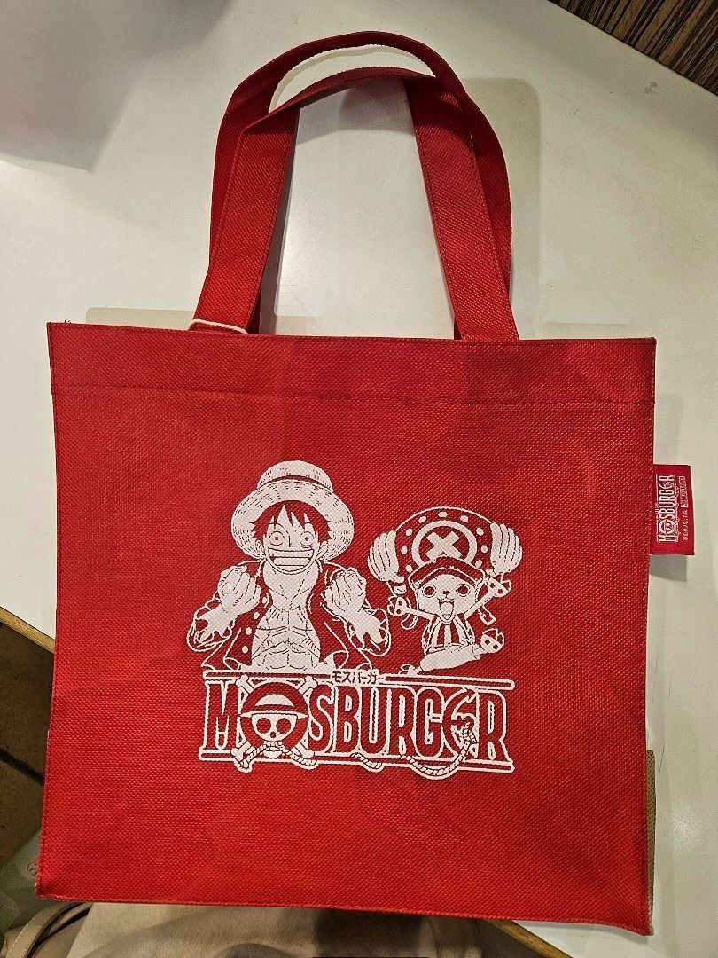One Piece MOS burger Taiwan MOS burger exclusive eco bag foldable bag ...