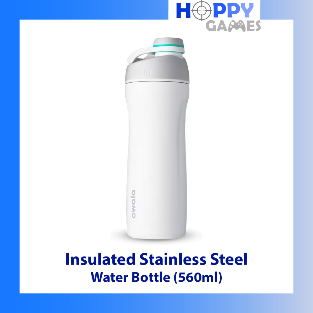 Owala Stainless Steel Twist Cap Insulated Water Bottle Thermal Flask Locking Push-Button Lid ...