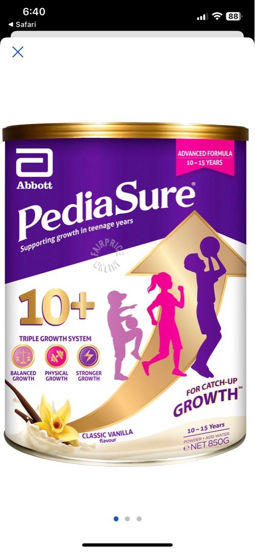 Pedisure 10+ growth formula expire date April 2025, Food & Drinks ...
