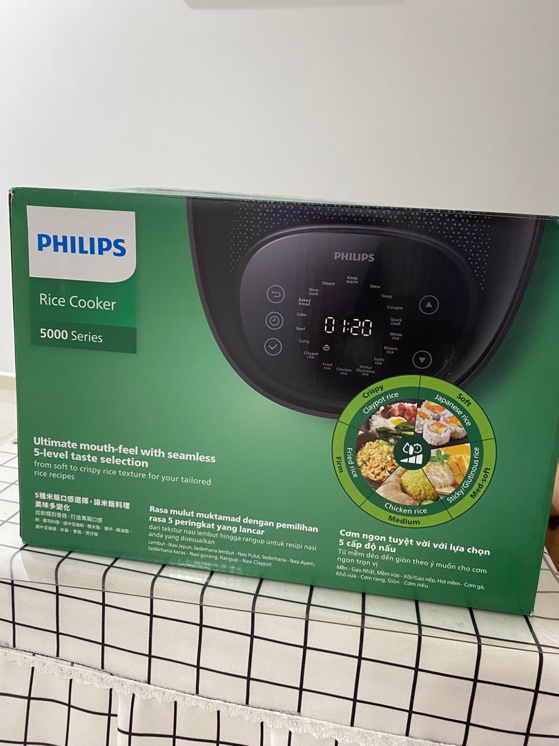 Philip Digital Rice Cooker HD4539, TV & Home Appliances, Kitchen ...
