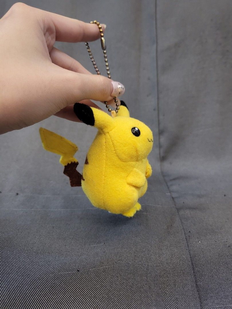 Pokemon Pikachu Plushie Keychain, Hobbies & Toys, Toys & Games on Carousell