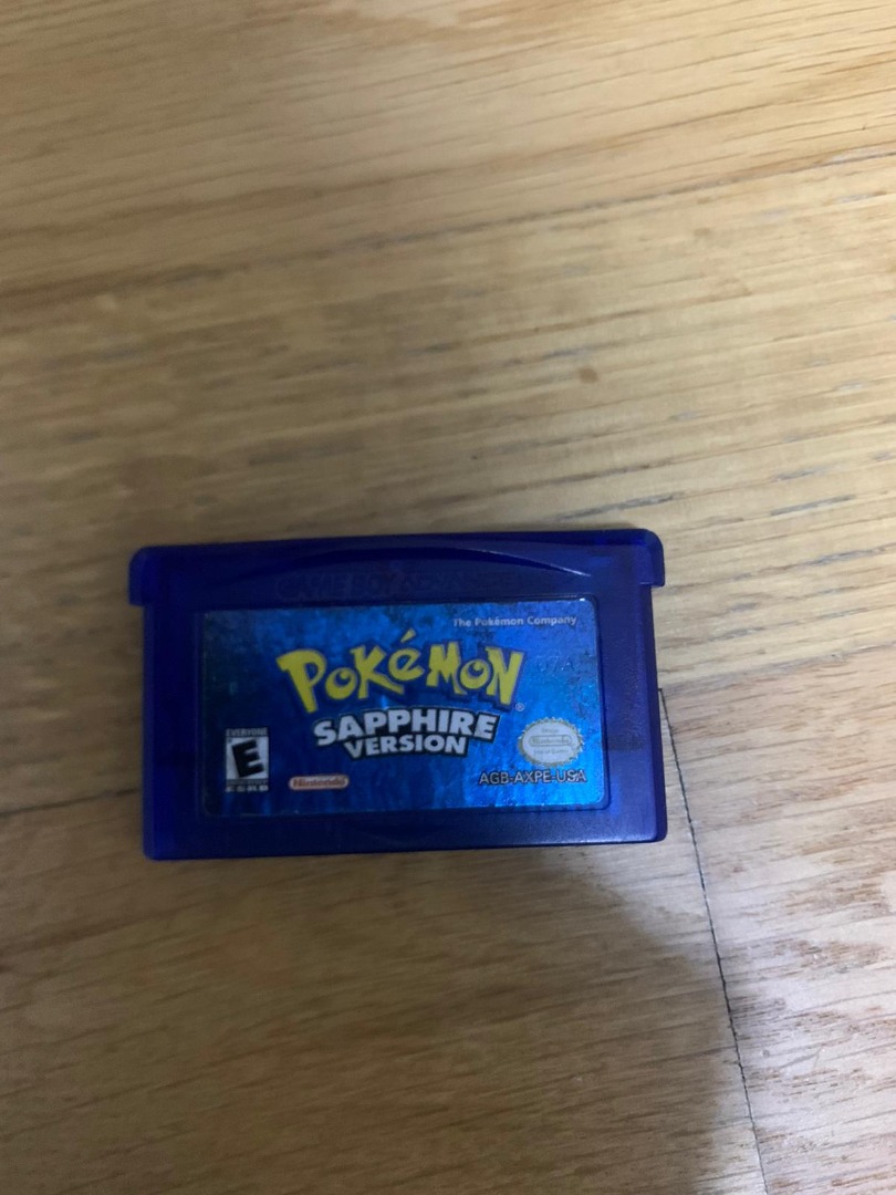 Pokemon Sapphire GBA (Gameboy Advanced), Video Gaming, Video Games ...