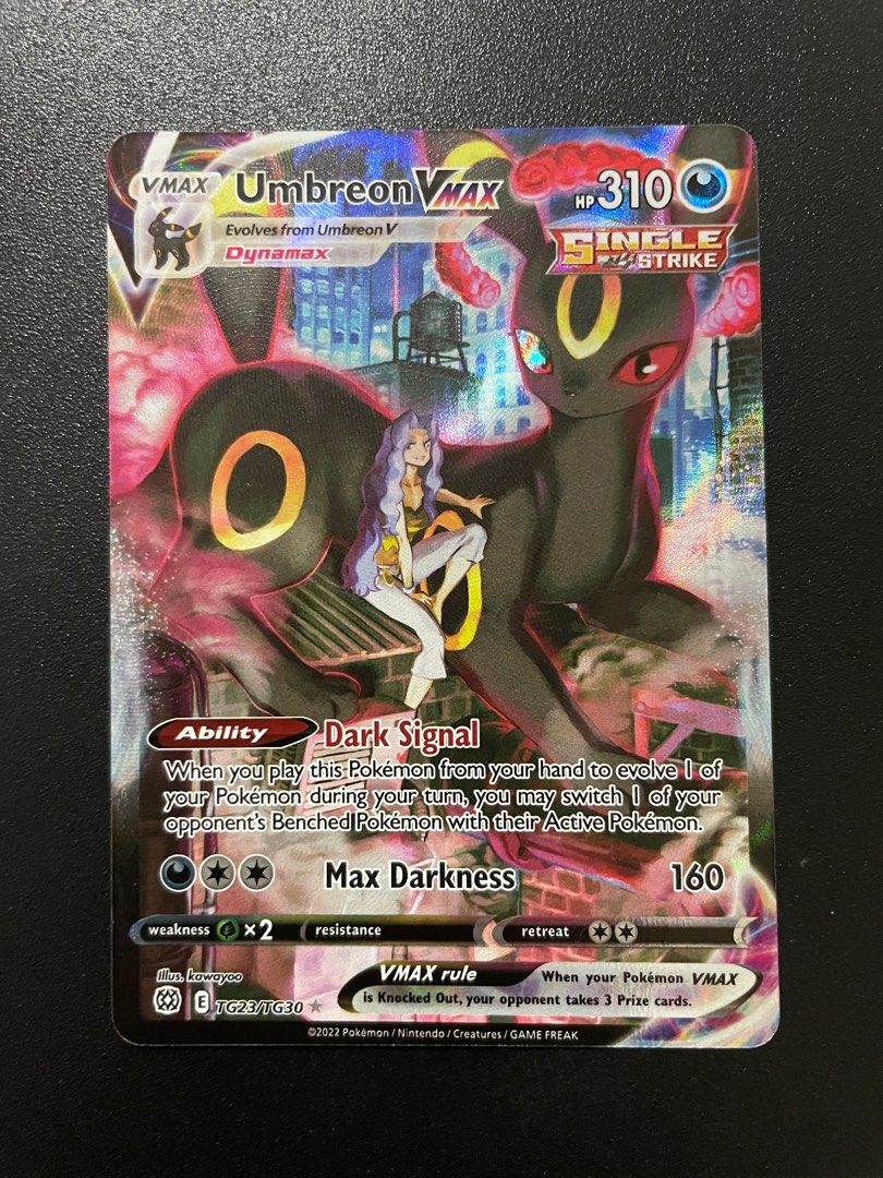 Pokemon TCG Umbreon VMAX - TG23/TG30 - Ultra Rare Sword & Shield: Brilliant Stars Pokemon card ...