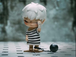 Popmart Hirono Mime - Prison, Hobbies & Toys, Toys & Games on Carousell