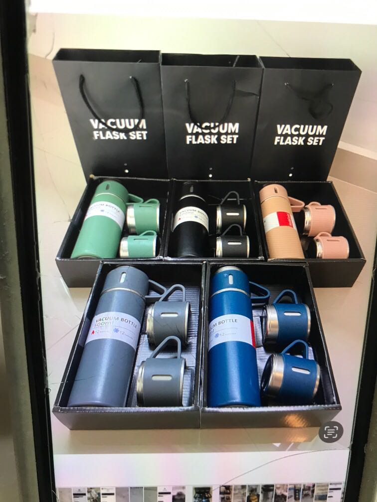 Portable Business Water Bottle - stainless steel THERMAL Flask with 3 ...