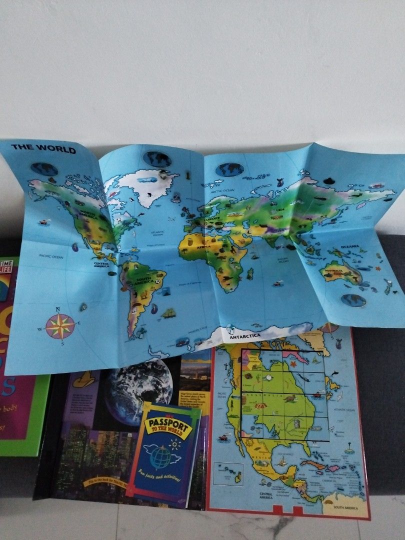 Preloved TIME LIFE big block body world atlas, Hobbies & Toys, Books ...