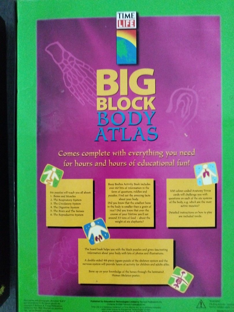 Preloved TIME LIFE big block body world atlas, Hobbies & Toys, Books ...