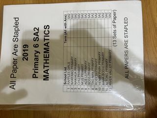 PSLE mathematics Paper, Hobbies & Toys, Books & Magazines, Assessment ...