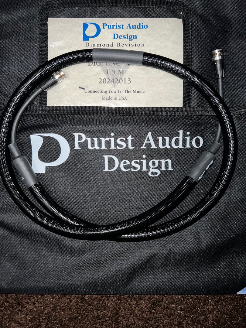 Purist Audio Design Aqueous Diamond digital cables, Audio, Other Audio ...