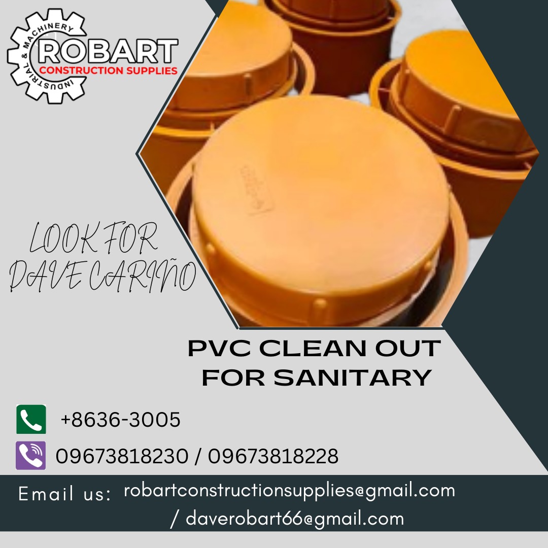 PVC CLEAN OUT FOR SANITARY, Commercial & Industrial, Construction Tools ...