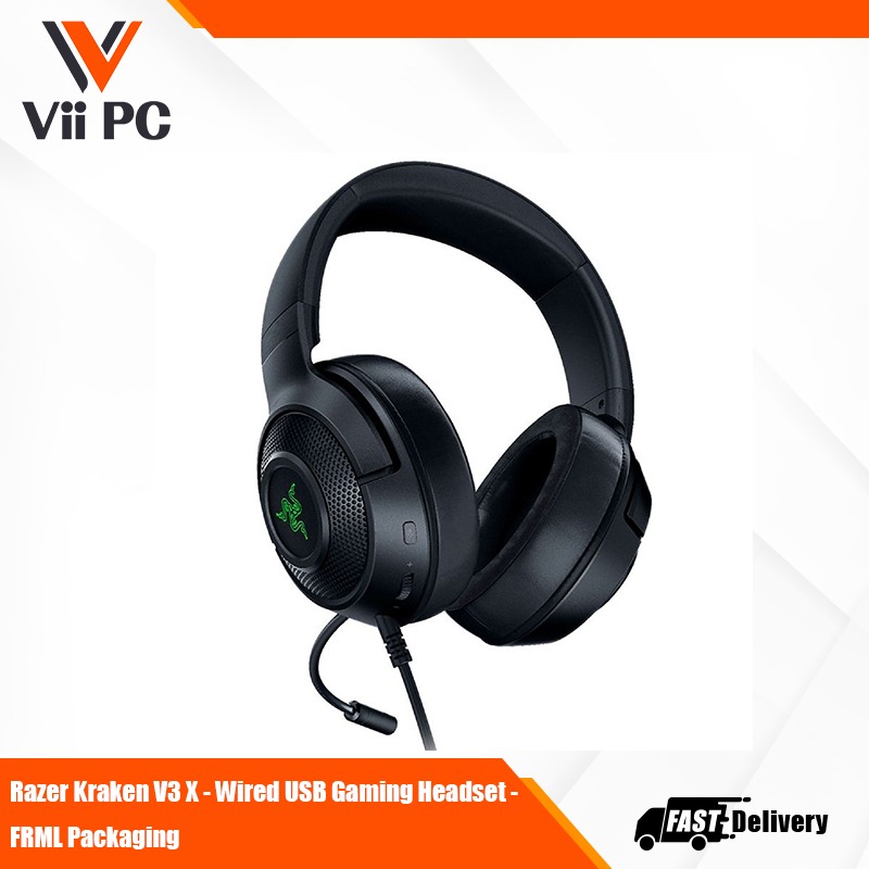 Razer Kraken V3 X - Wired USB Gaming Headset - FRML Packaging, Audio ...