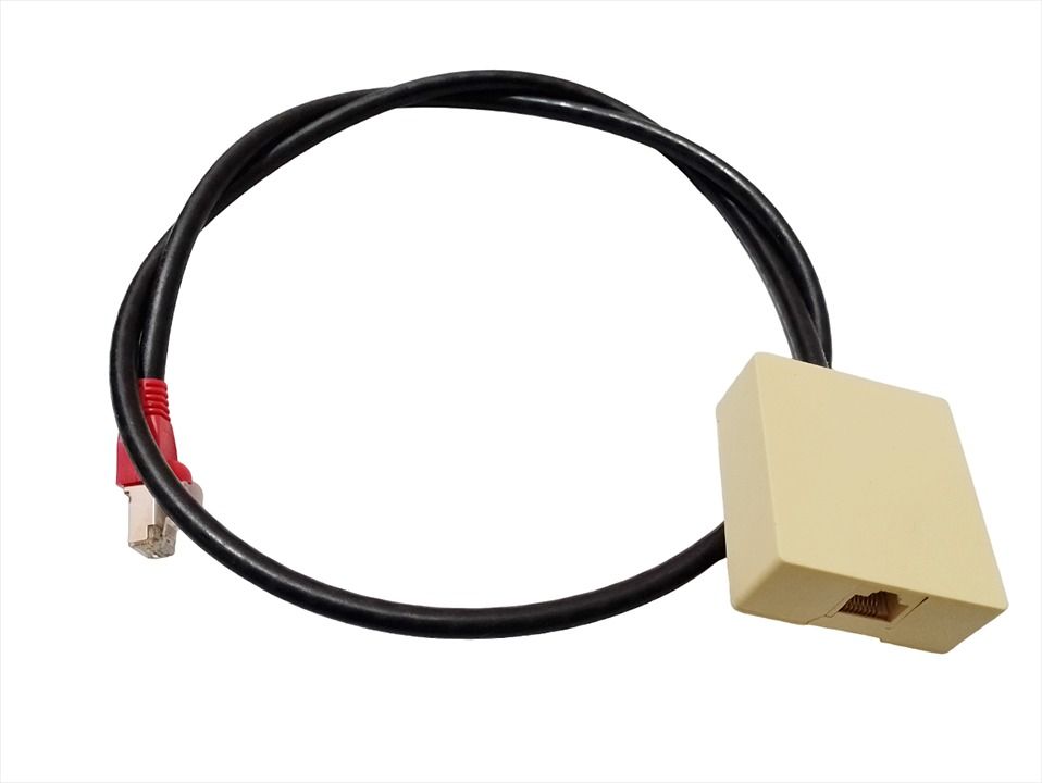 RJ45 MALE CAT6 OUTDOOR LAN CABLE to RJ45 MODULAR 8P8C BOX 1-PORT ...