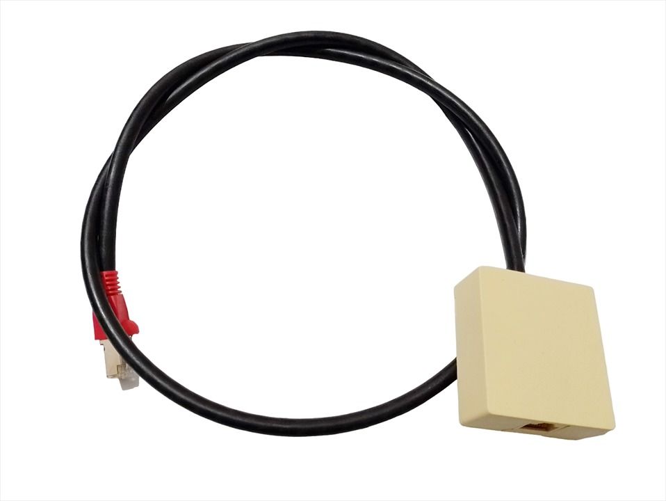 RJ45 MALE CAT6 OUTDOOR LAN CABLE to RJ45 MODULAR 8P8C BOX 1-PORT ...