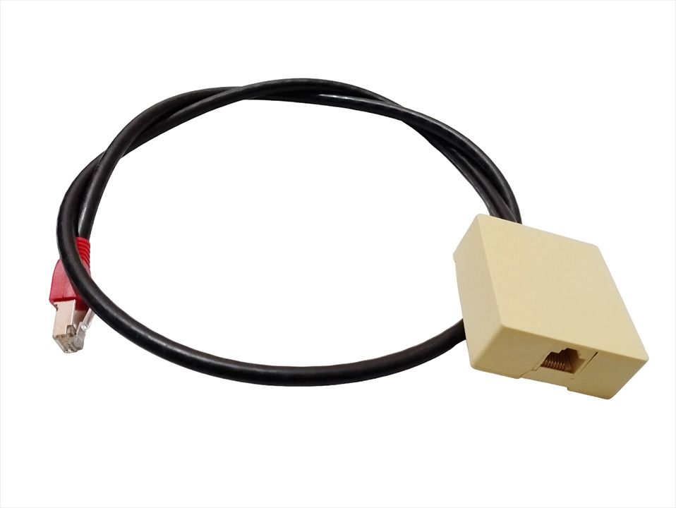 RJ45 MALE CAT6 OUTDOOR LAN CABLE to RJ45 MODULAR 8P8C BOX 1-PORT ...