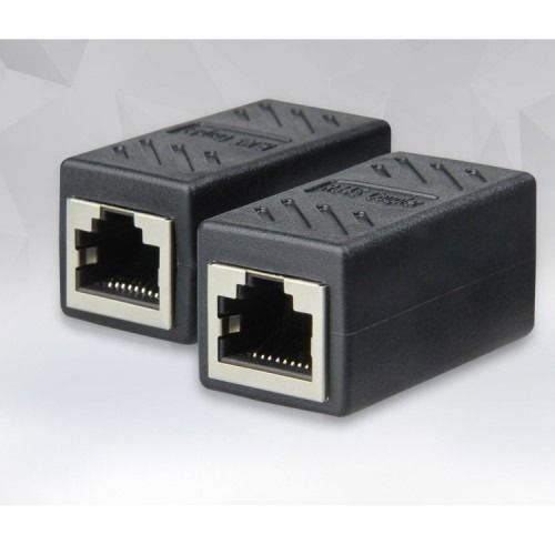 RJ45 Coupler Ethernet Extender / Splitter 1 to 2 Adapter 網絡連接器 網絡跳線分支器 ...
