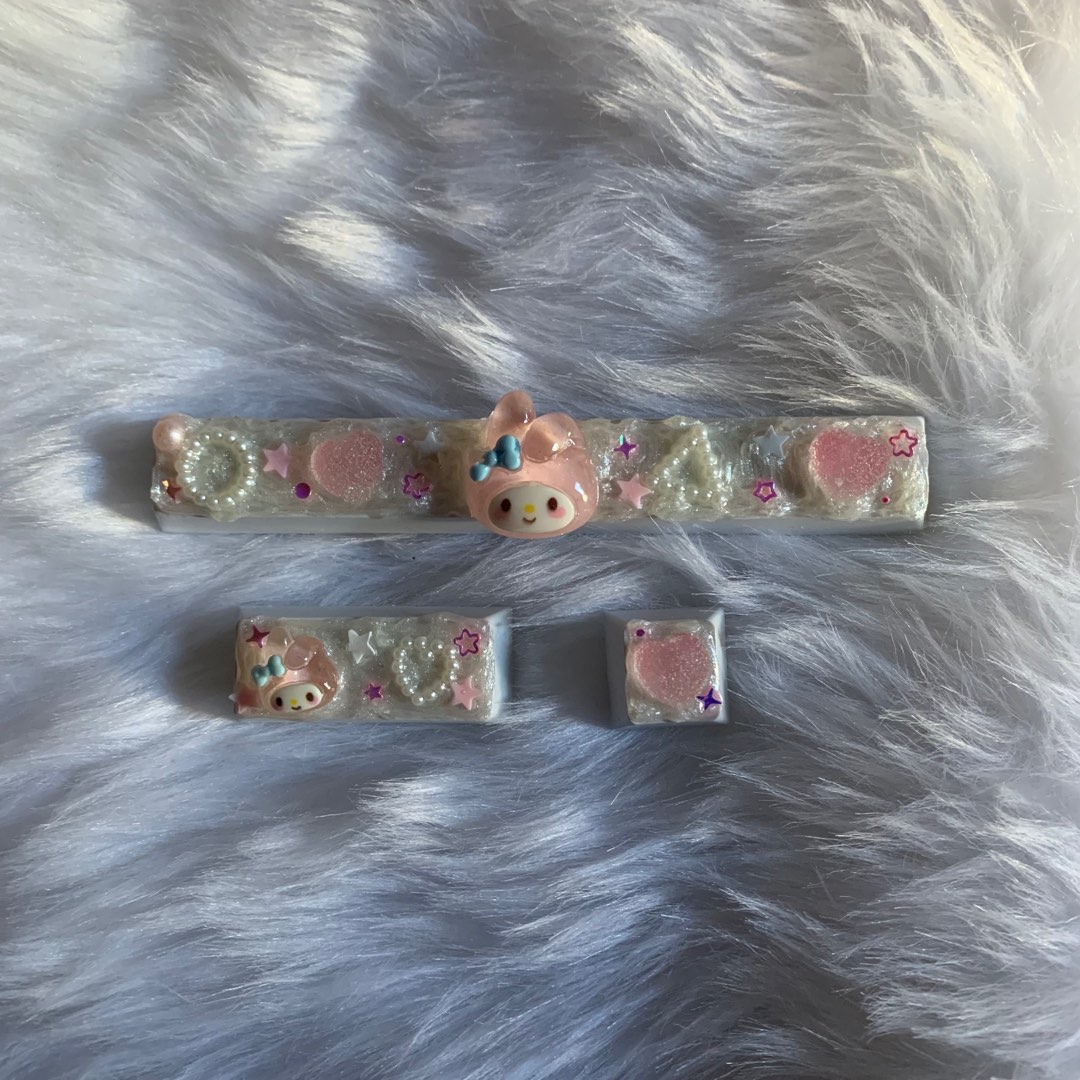 Sanrio My Melody Spacebar Set Artisan Keycaps, Computers & Tech, Parts ...