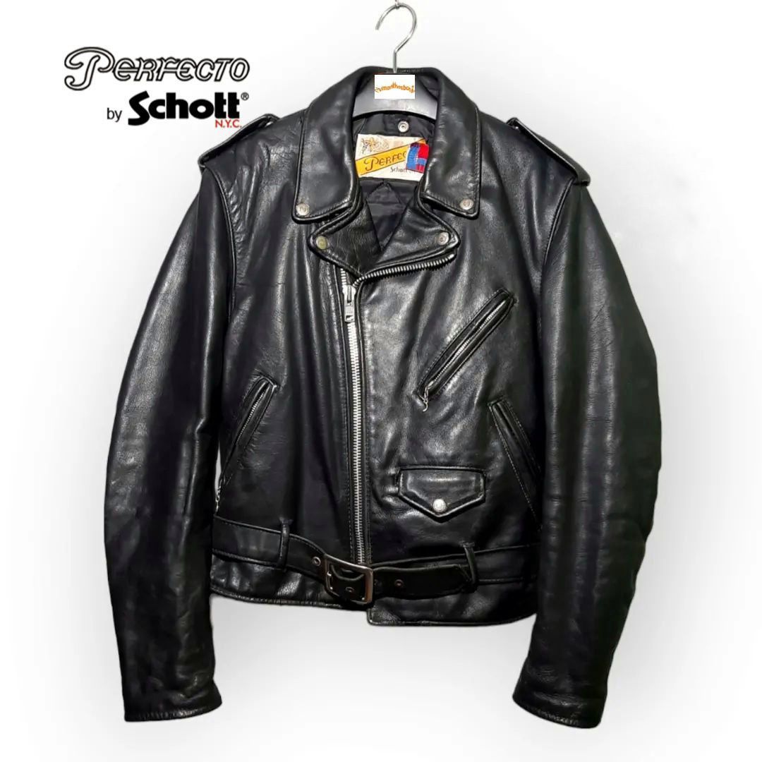 Schott Perfecto 618 Doublebreasted Motorcycle Leather Biker Jacket X ...