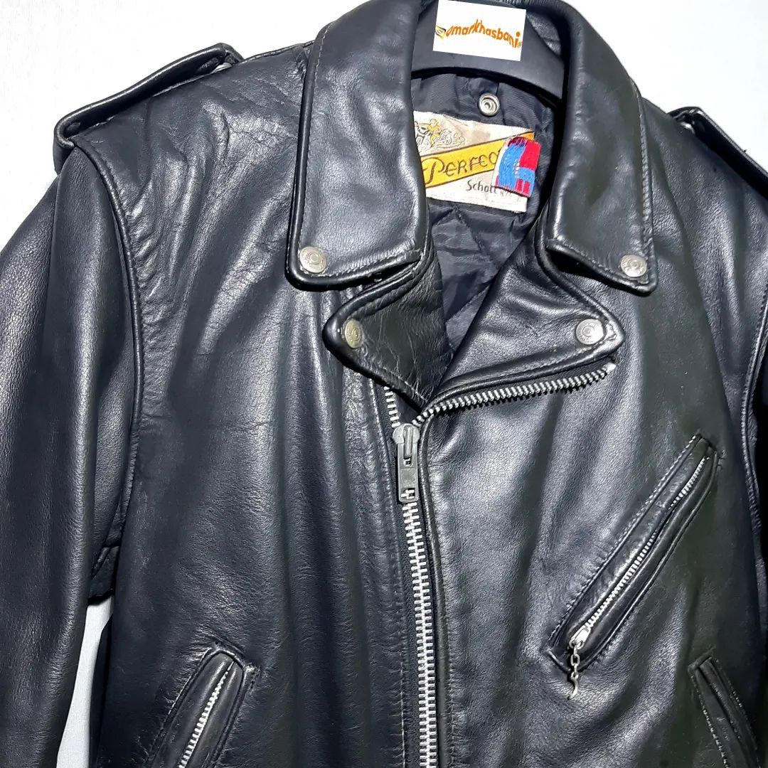 Schott Perfecto 618 Doublebreasted Motorcycle Leather Biker Jacket X ...