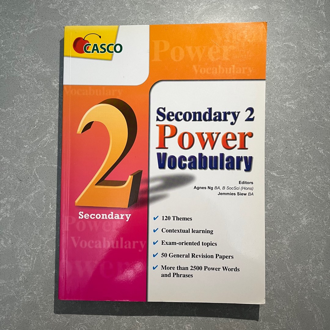 Secondary 2 - Power Vocabulary, Hobbies & Toys, Books & Magazines ...
