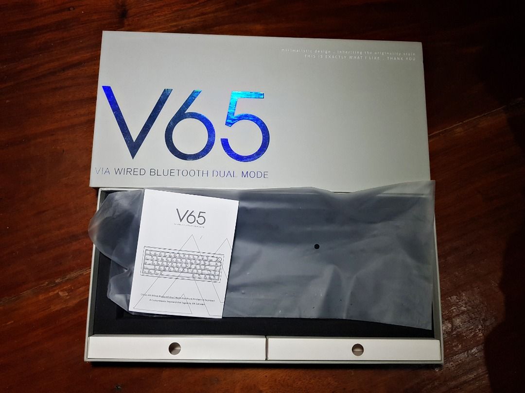 [SELLING] Built Finalkey CIDOO V65 R1 White Wired/Bluetooth Hotswap ...