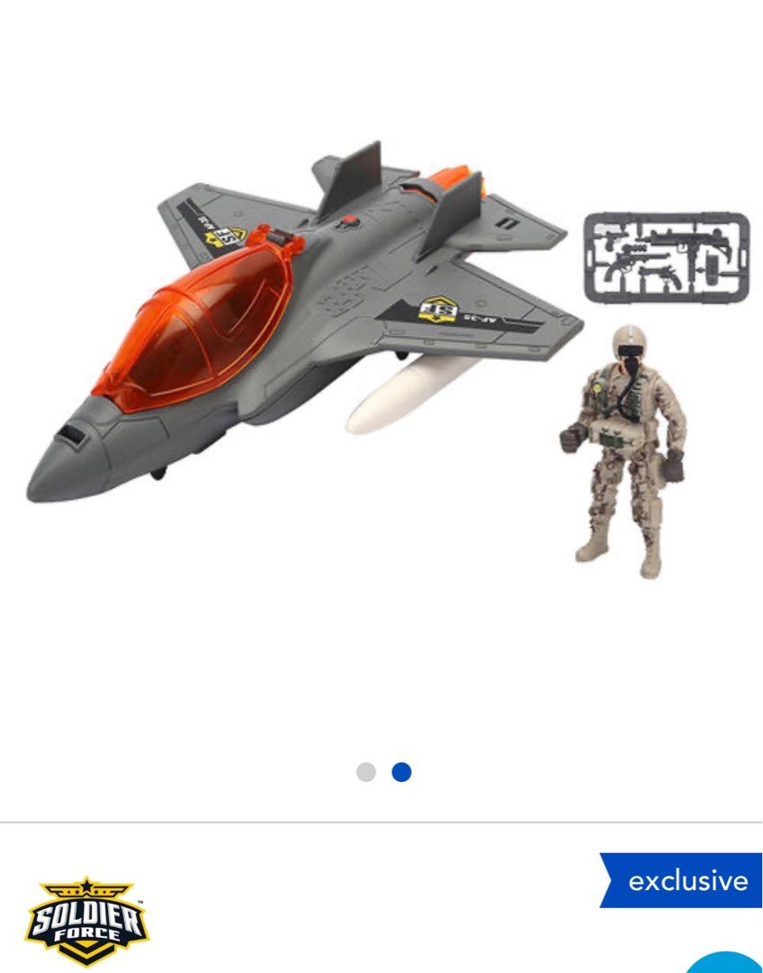 Soldier Force Falcon Command Jet Playset, Hobbies & Toys, Toys & Games ...