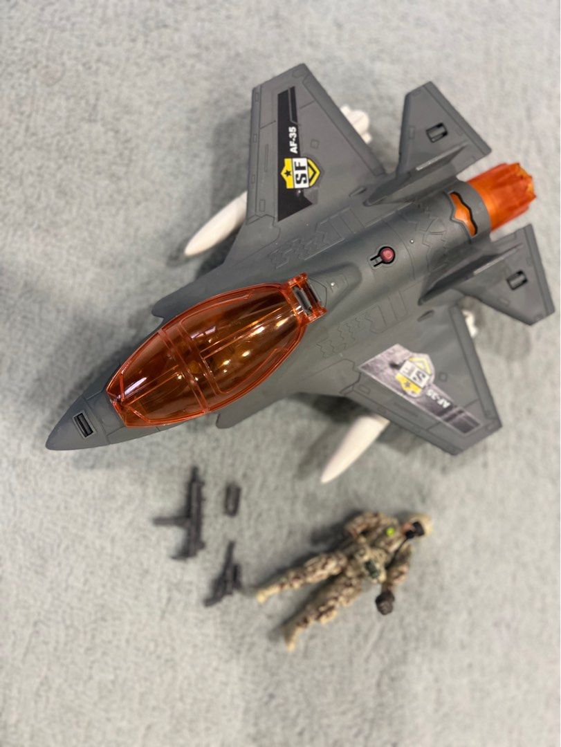 Soldier Force Falcon Command Jet Playset, Hobbies & Toys, Toys & Games ...