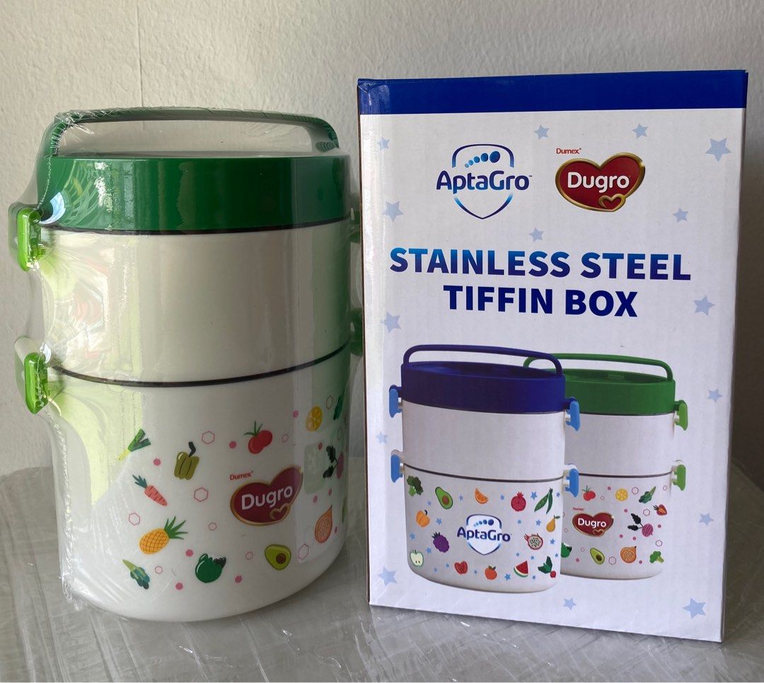 Stainless Steel Tiffin Box, Furniture & Home Living, Kitchenware ...