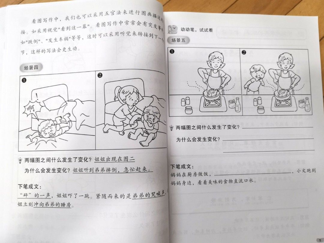 Step-by-step Chinese Picture Compositions P6 PSLE Primary 6, Hobbies ...