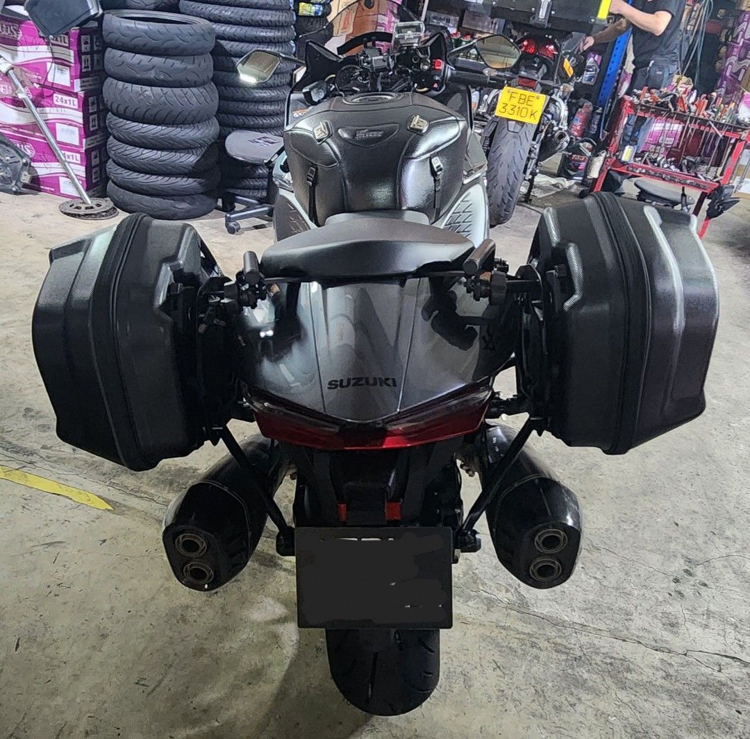 SW Motech side panniers plus box for Hayabusa Gen 3, Motorcycles ...