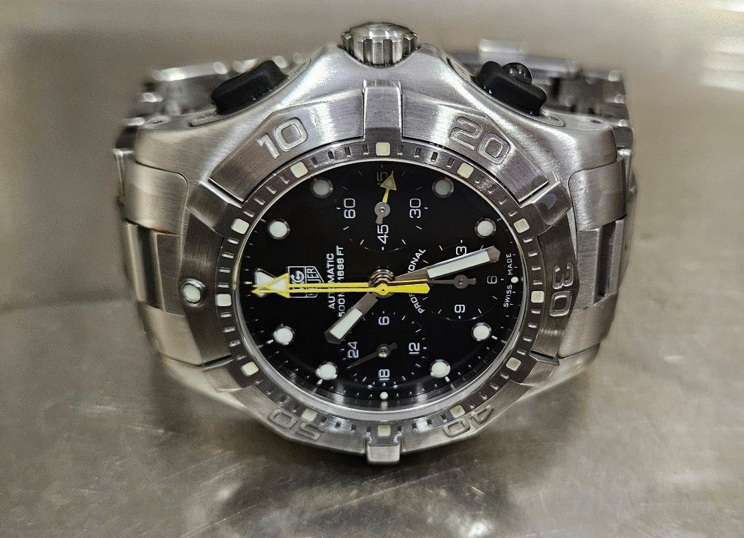 Tag Heuer Aquagraph (Discontinued big watch) - full set, Men's Fashion ...