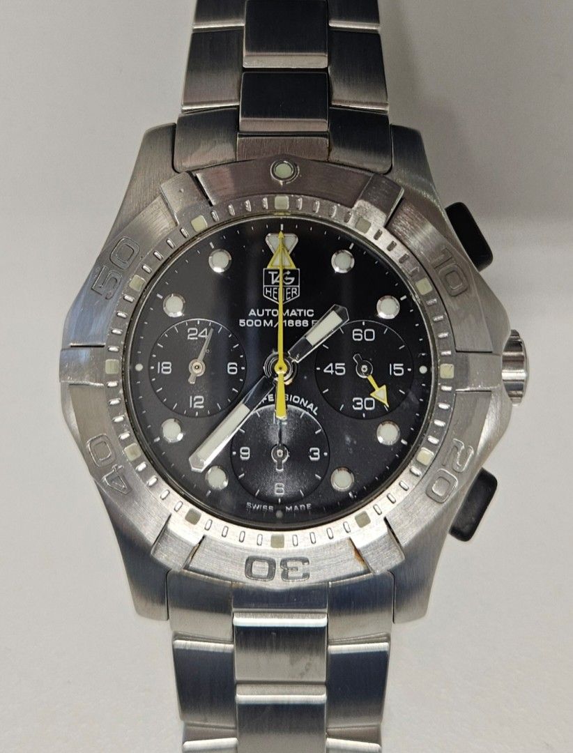 Tag Heuer Aquagraph (Discontinued big watch) - full set, Men's Fashion ...