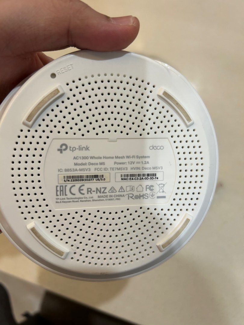 TP-Link Deco M5 Wifi Mesh Router 3 pack, Computers & Tech, Parts ...