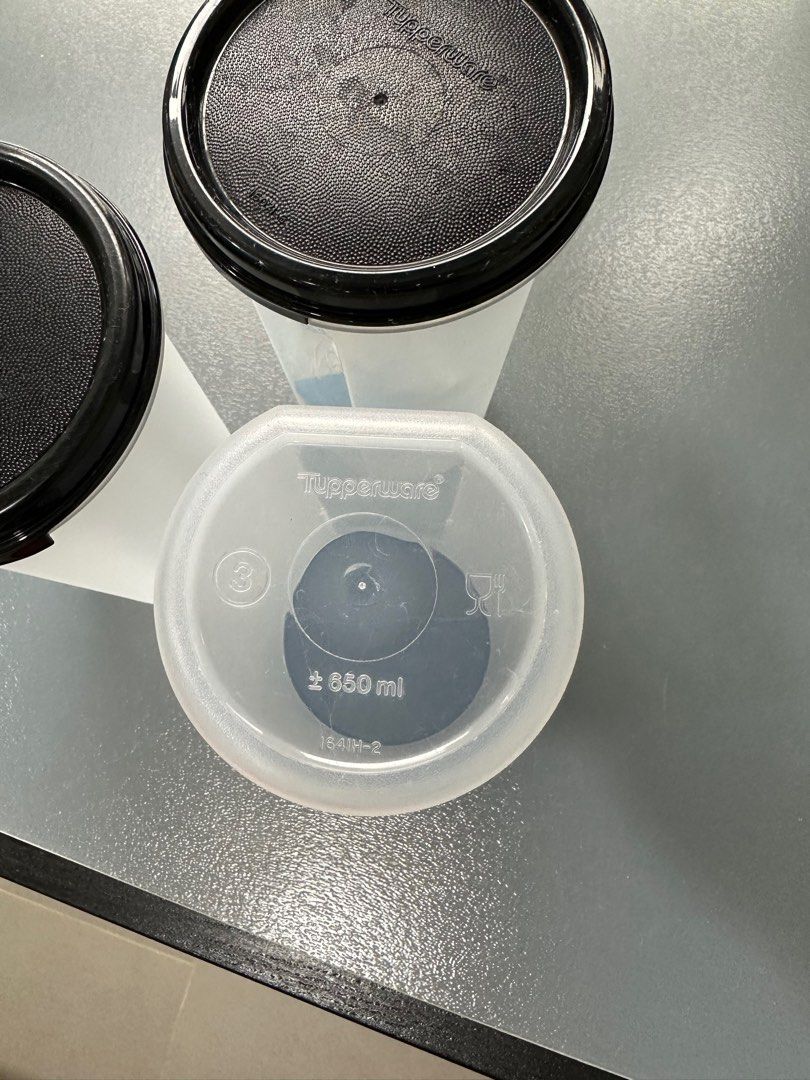 Tupperware round container / storage 650ml, Furniture & Home Living ...