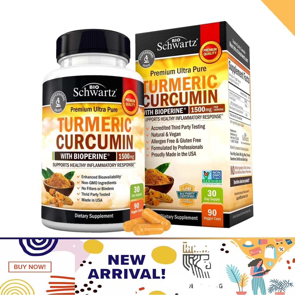 Turmeric Curcumin with BioPerine 1500mg. Highest Potency Available ...