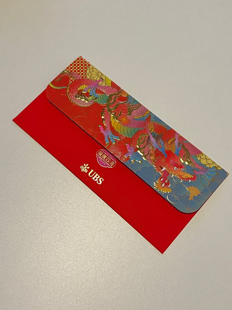 UBS 2024 Chinese New Year Dragon Ang bao / Hong Bao, Hobbies & Toys ...