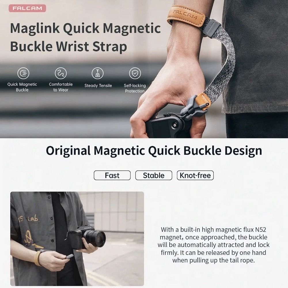 Ulanzi FALCAM Maglink Wrist Strap Quick Release Magnetic Buckle for Camera, Photography ...