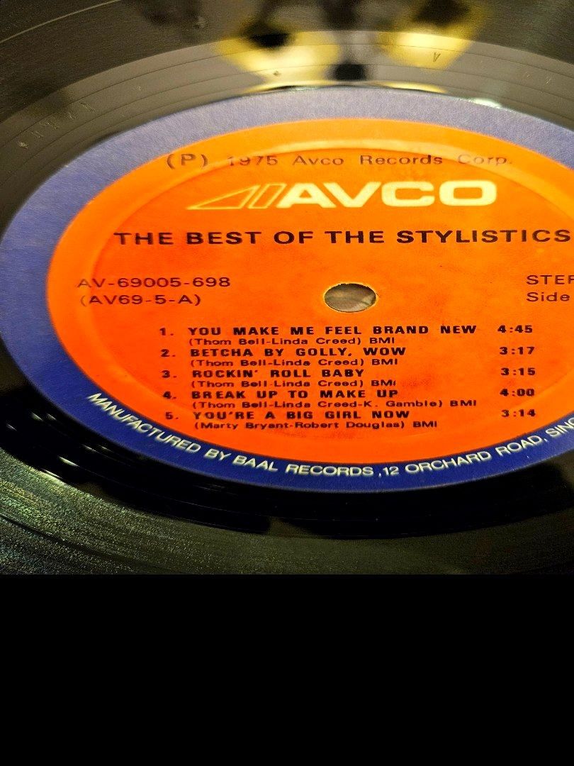 Vinyl Record: The Stylistics - The Best Of The Stylistics [Genre: R&B / Funk / Soul], Hobbies ...
