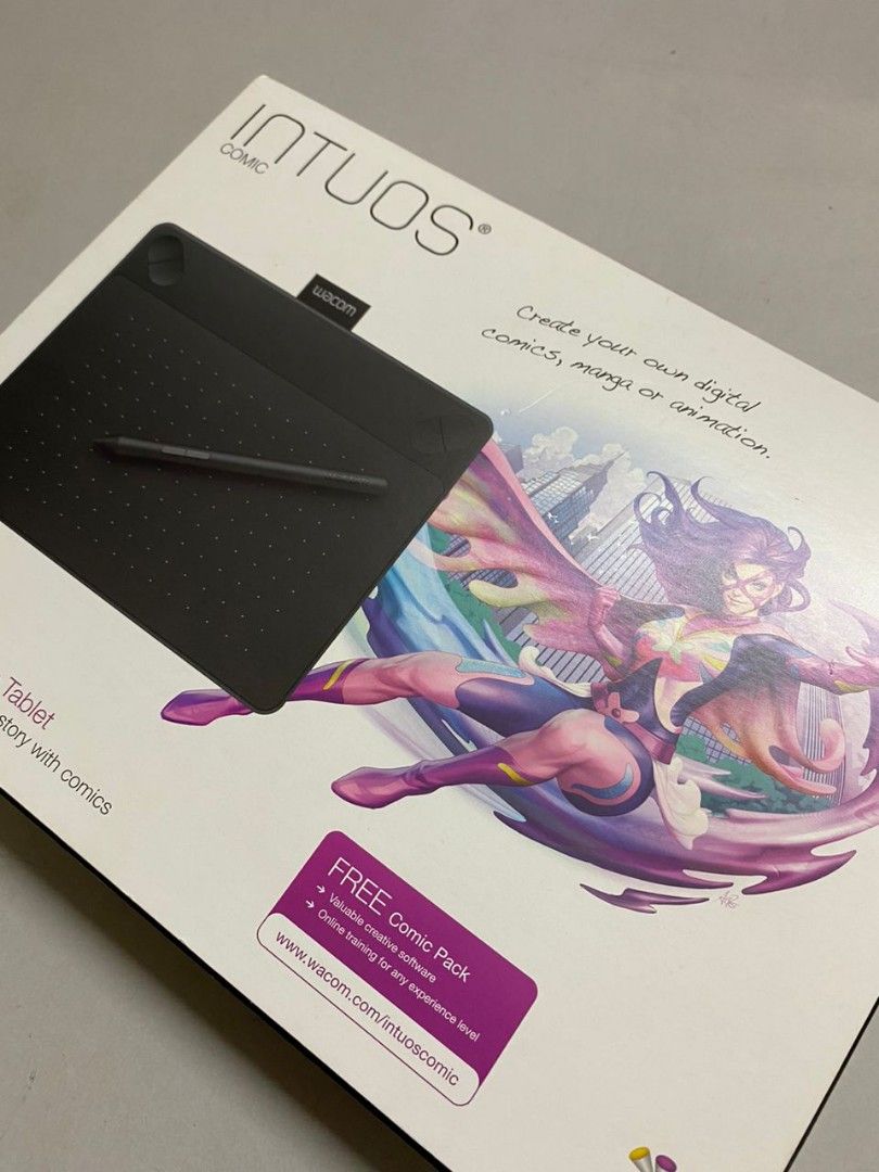 Wacom Intuos Comic CTH-490 K1 Pen & Touch Tablet S Black (Anime ...