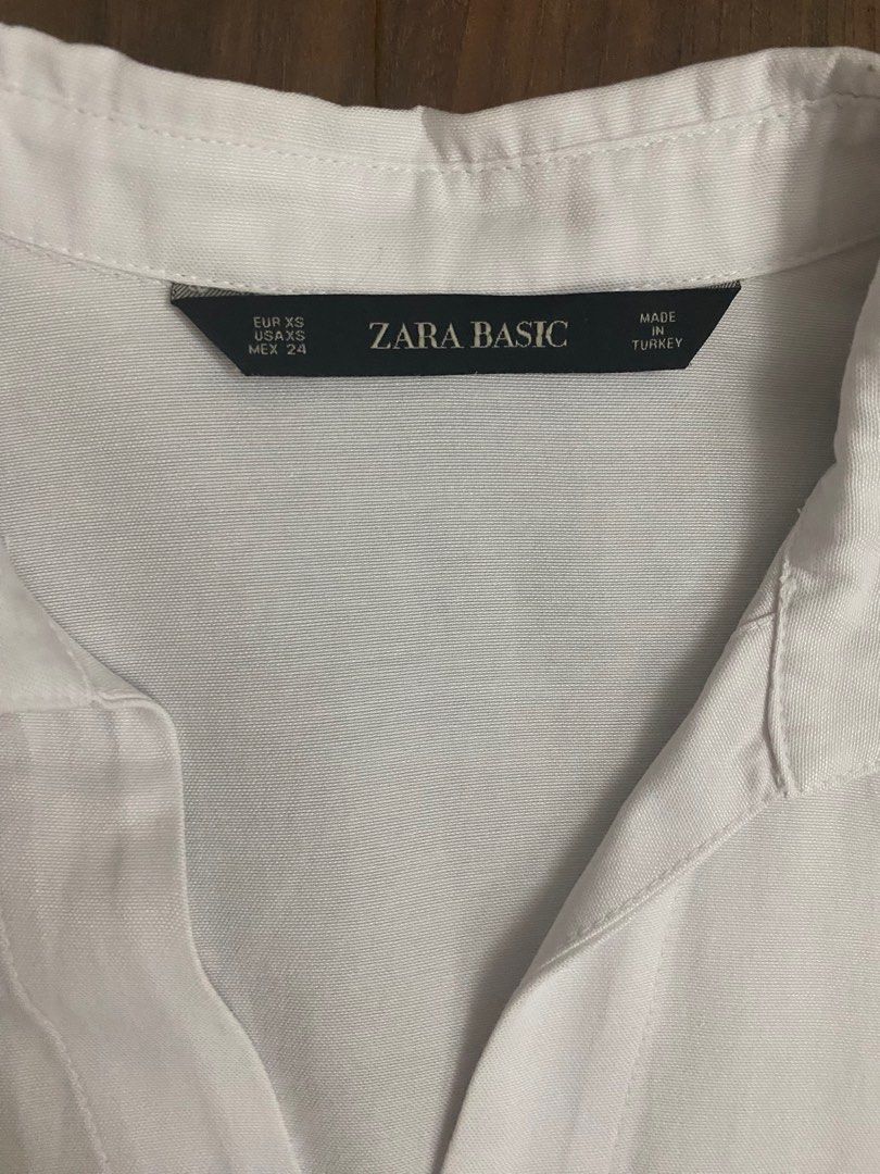 ZARA Basic Button Up, Women's Fashion, Tops, Longsleeves on Carousell