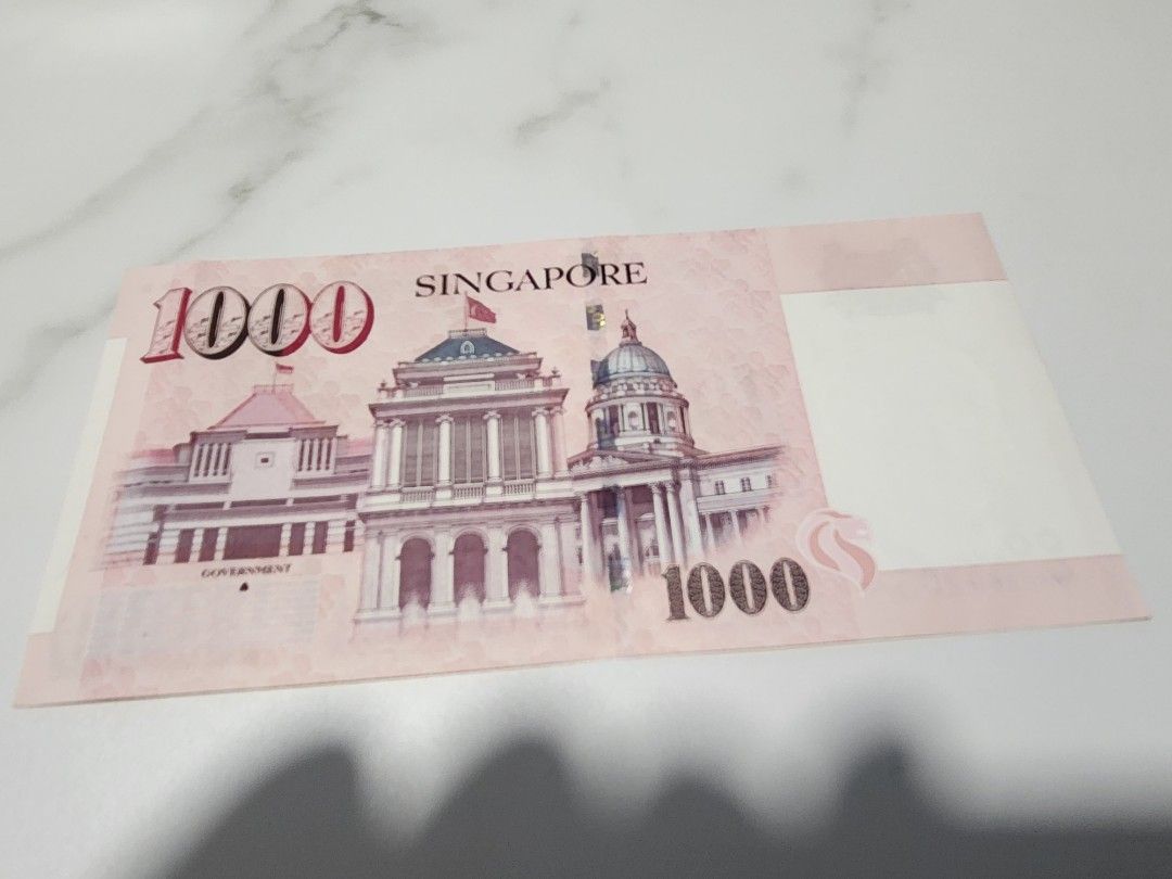 $1000 note (one fold line near the serial no.), Hobbies & Toys ...