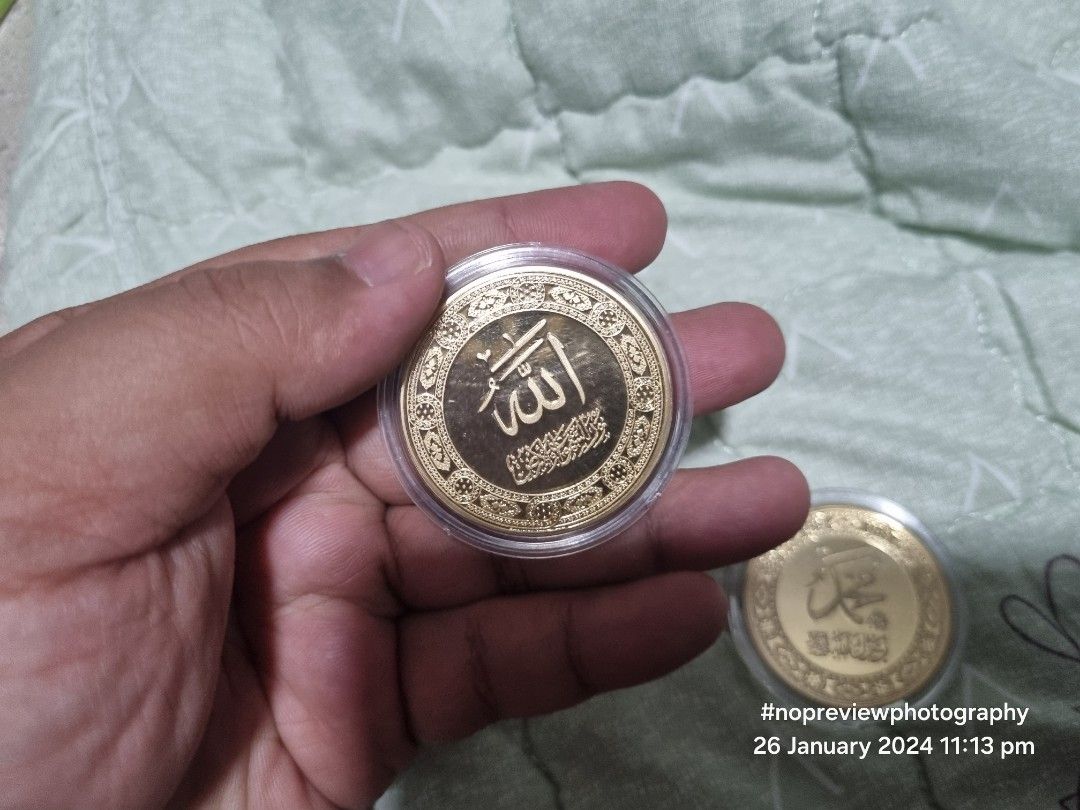 1pc (Not real Gold) Coin muslim collection vintage collectables ...