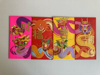 OCBC 2024 CNY Ang Pow Red Packet Hong Bao Year of the Dragon, Hobbies ...