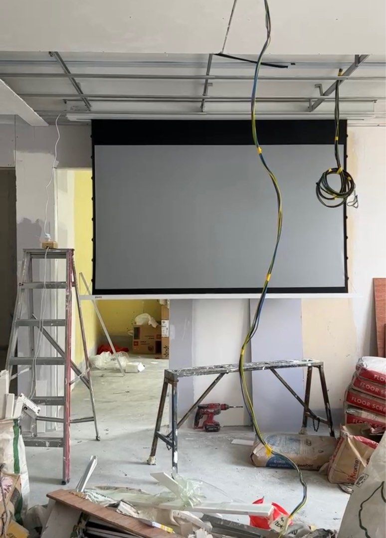 84 inch 4k projector screen, can be concealed / exposed, TV & Home ...