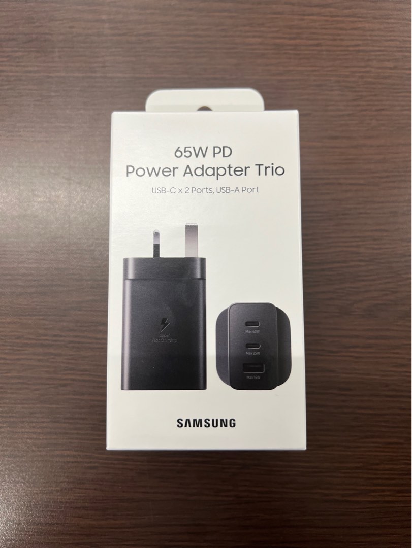 Samsung 65w PD power adapter trio, 手提電話, 電話及其他裝置配件, 充電器及電線 - Carousell