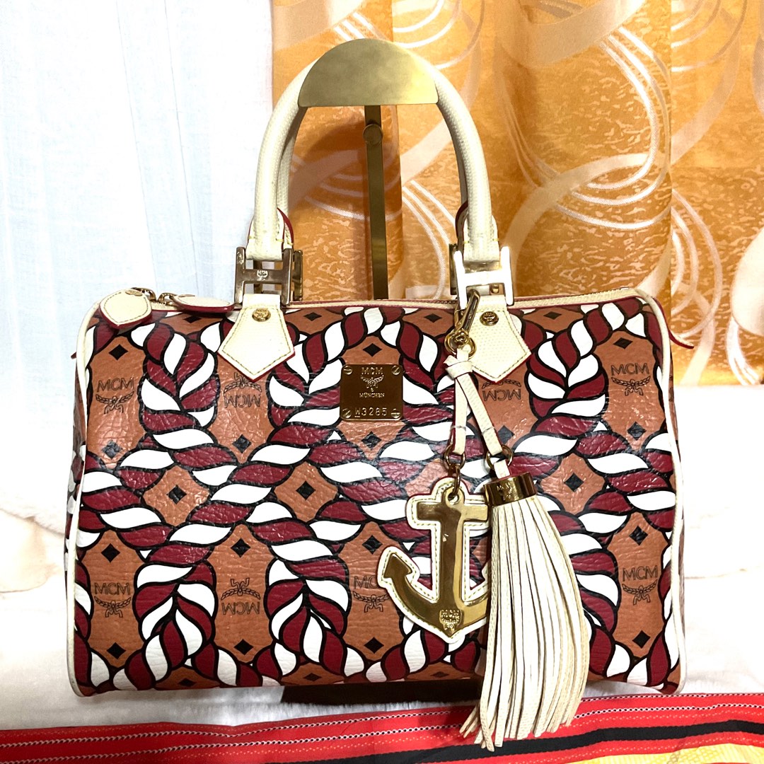 MCM x Craig Redman Limited Edition Boston Bag #2024declutter, Luxury ...