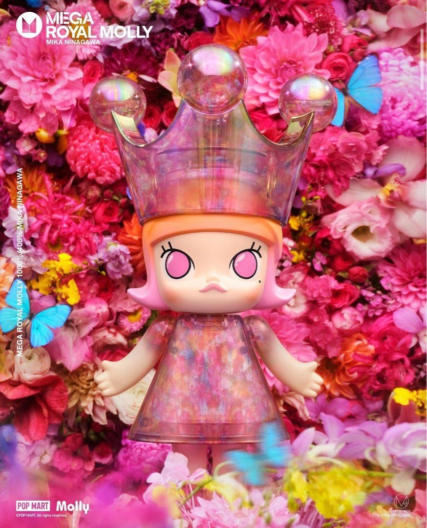 Authentic Popmart Royal Molly Mika Ninagawa 1000% or 400% figure ...