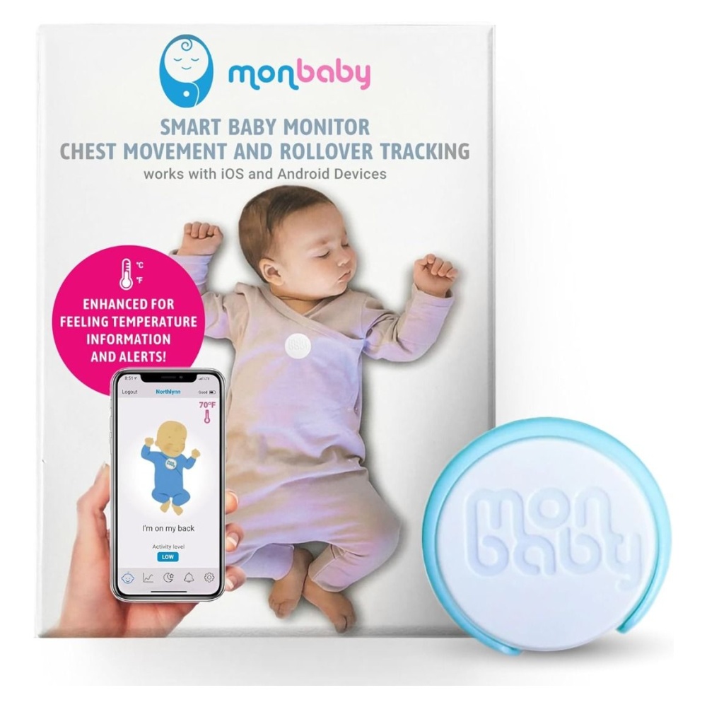 Baby Monitor with Breathing Rollover Movement Temperature Sensors ...