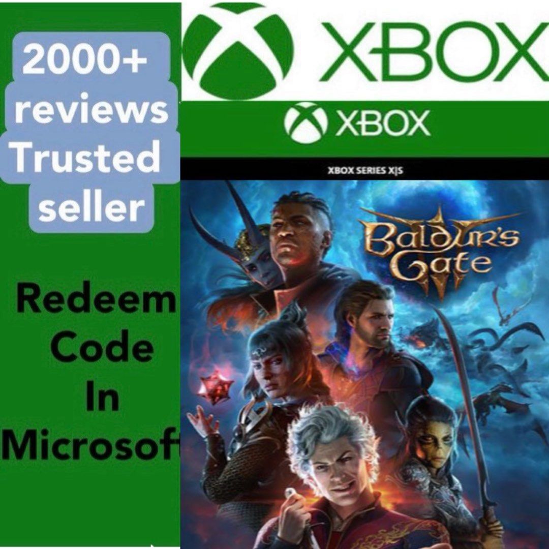 Baldur's Gate 3 Xbox [Xbox one series x/s Original Game]Xbox gift code ...