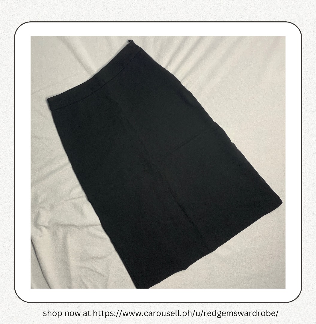 Bench | Black Midi Skirt with Back Slit | Small, Women's Fashion ...