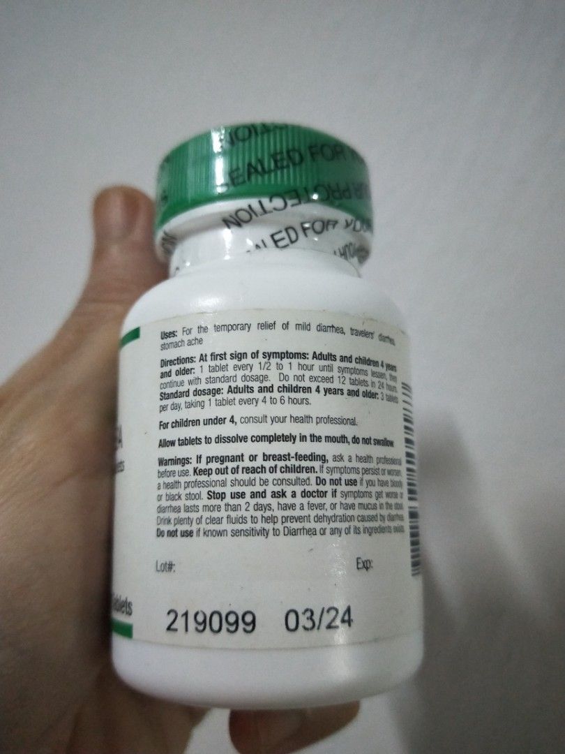 BHI Diarrhea Relief Tablets, Health & Nutrition, Health Supplements ...